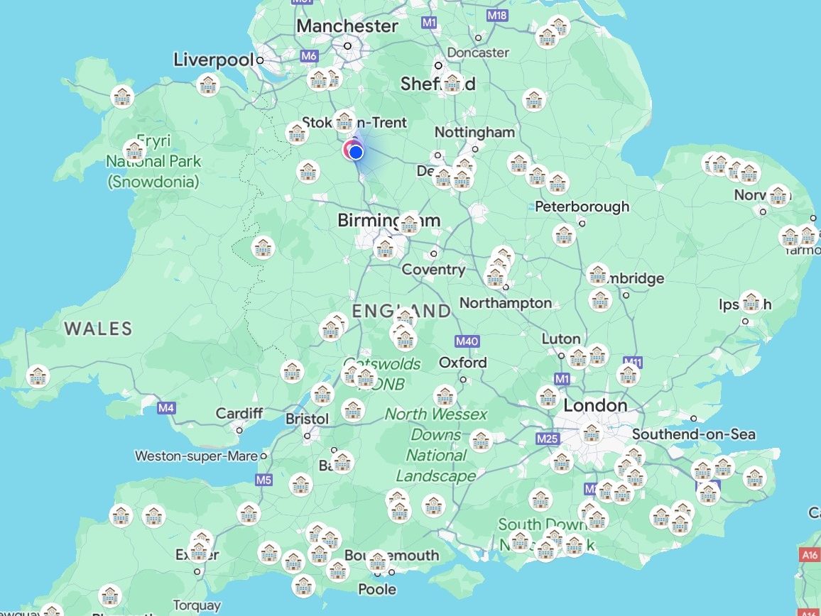 Maps for visiting gardens – Tender Shoots Garden Club Network