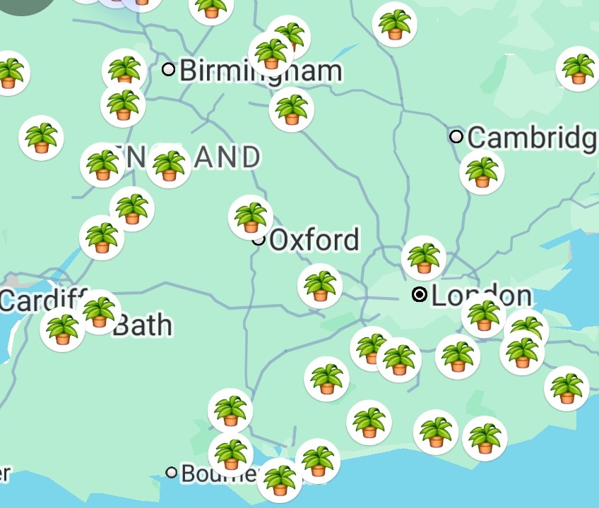 Maps for visiting gardens & nurseries – Tender Shoots Garden Club Network